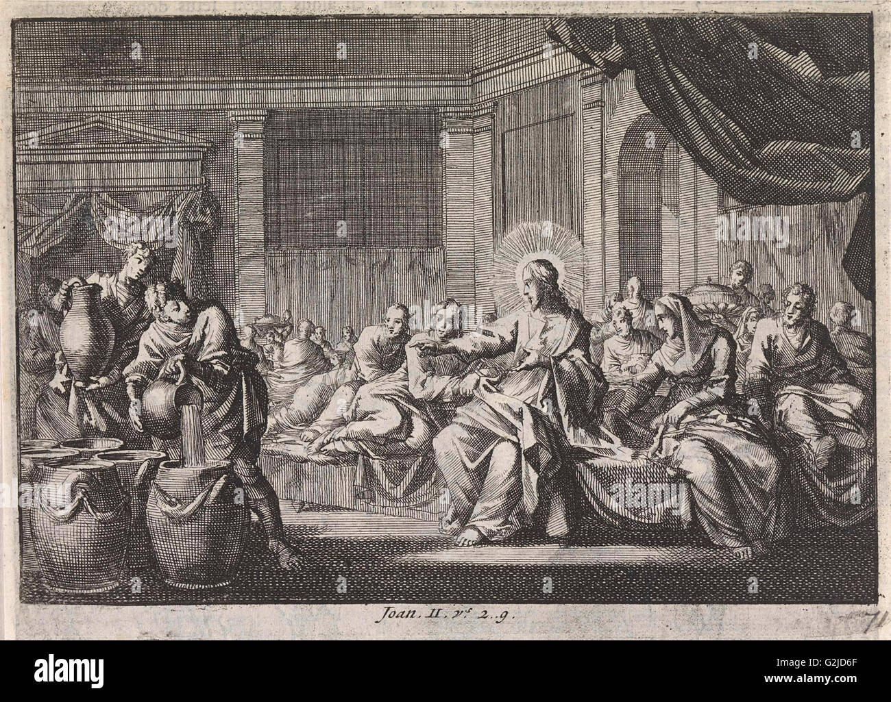 Christ at the wedding at Cana, Israel, Jan Luyken, Pieter Mortier, 1703 ...