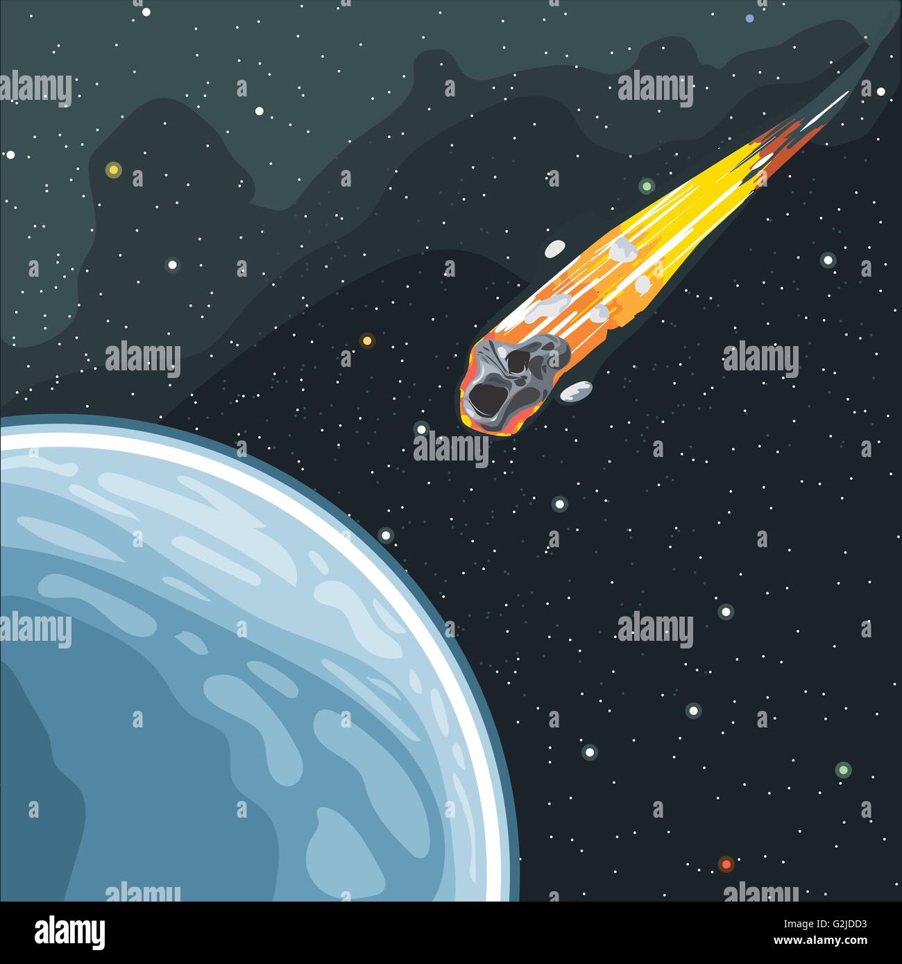 Planet Earth In Flames Stock Vector Images - Alamy