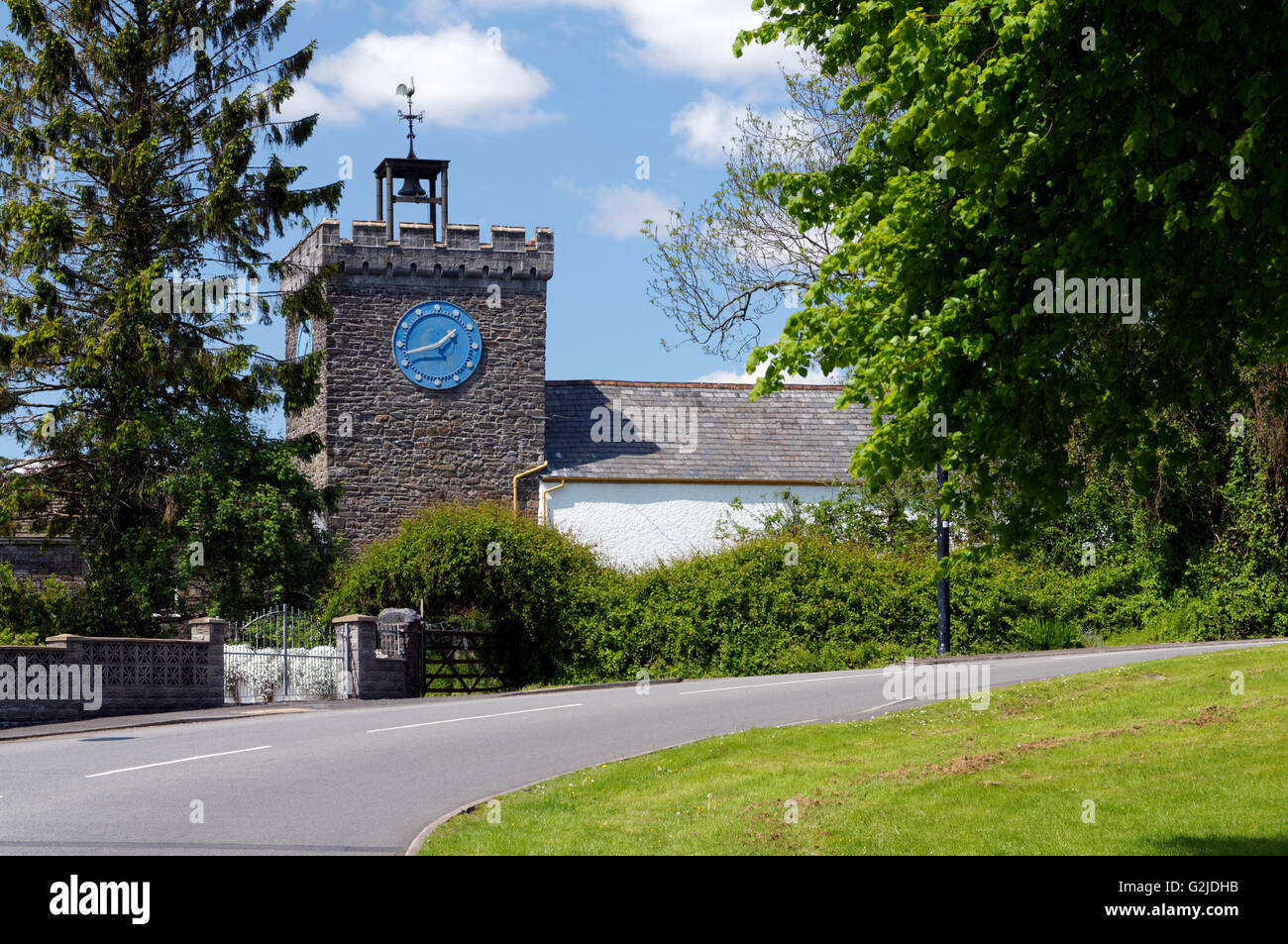 Pandy clock merthyr tydfil old historic tower hi-res stock photography ...