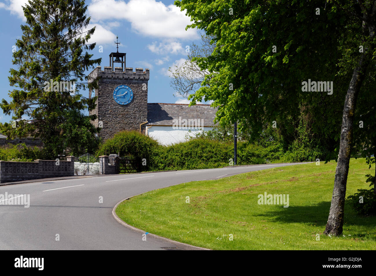 Pandy clock merthyr tydfil old historic tower hi-res stock photography ...