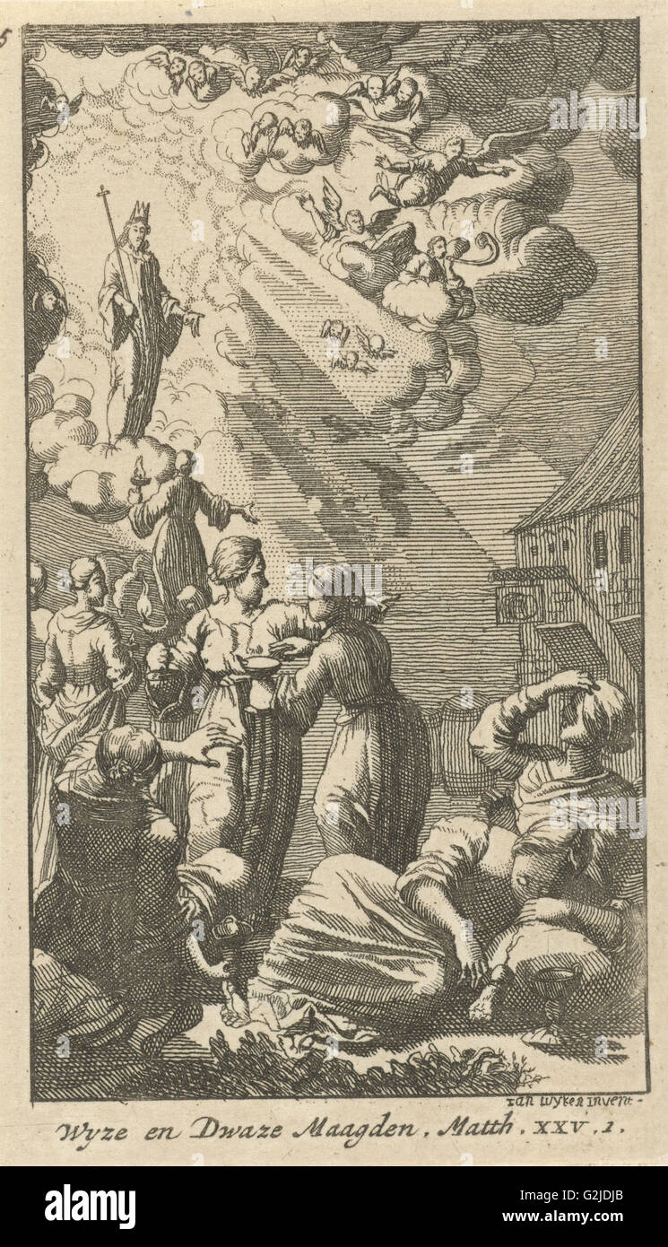 The parable of the wise and foolish virgins hi-res stock photography ...