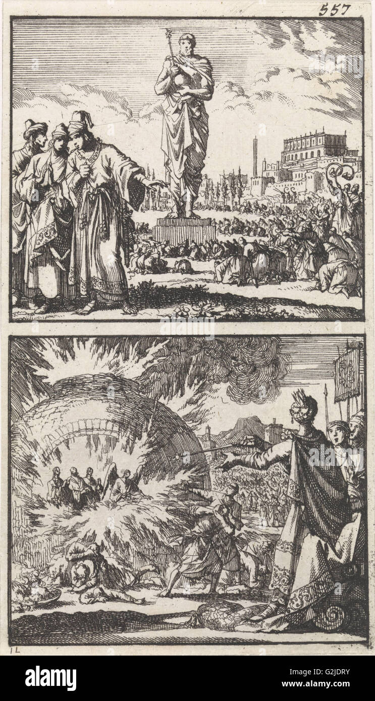 The idol of Nebuchadnezzar, Three young men in the fiery furnace, Jan ...