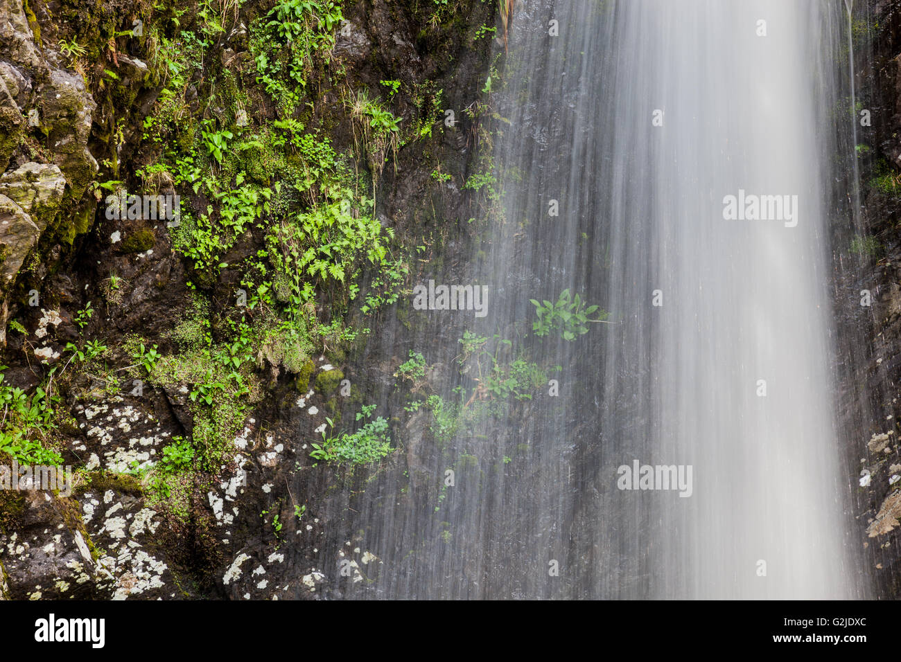 Waterfall near the Grey Mare's Tail Burn, near Murray's Monument ...