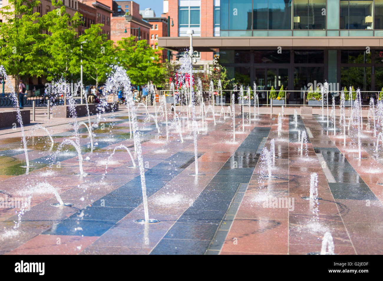 Denver union station fountain hi-res stock photography and images - Alamy