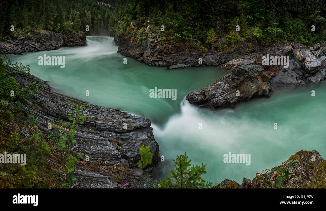 Overlander Falls, Fraser River, Mount Robson Provincial Park near ...