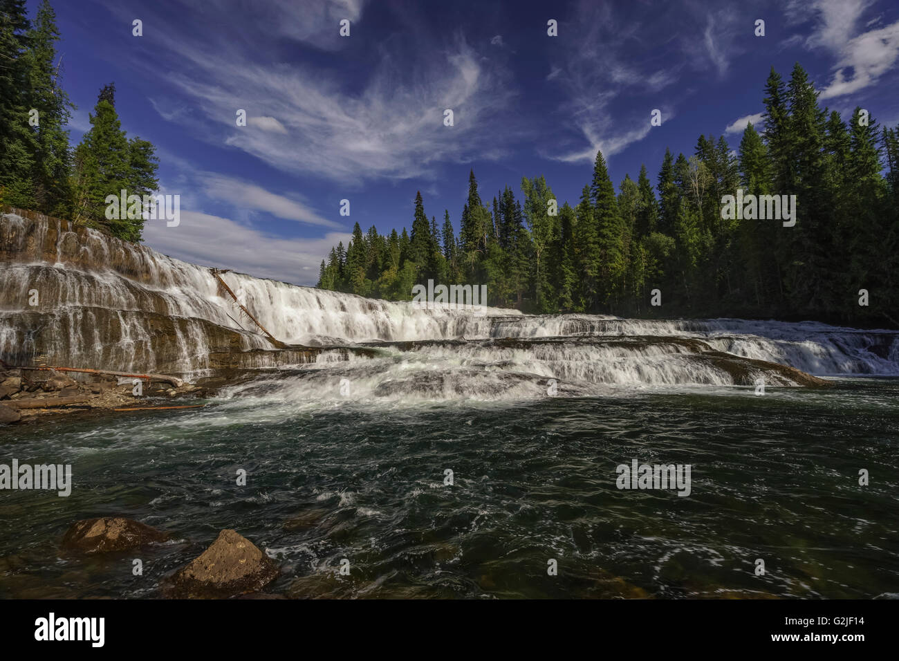 Dawson Falls, Wells Gray Provincial Park, near Clearwater, British ...