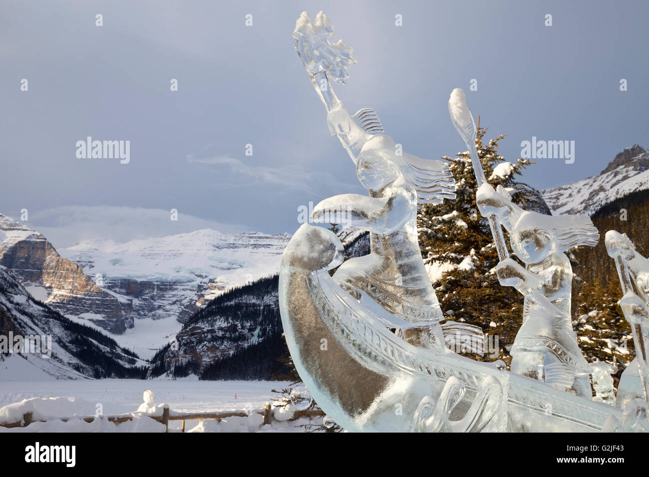 Ice magic festival banff hi-res stock photography and images - Alamy