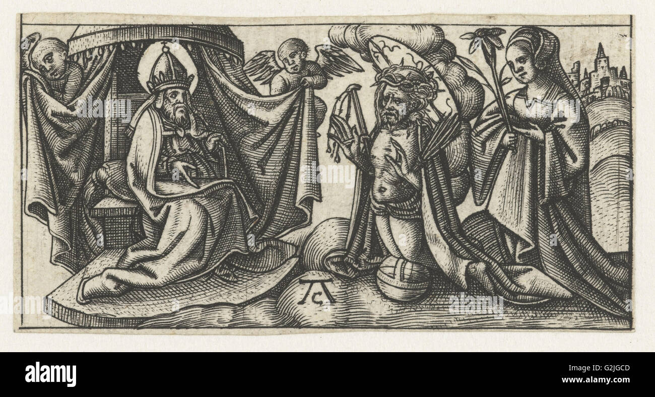 Christ before God's throne, Monogrammist AC (16e eeuw), 1520 - 1562 ...