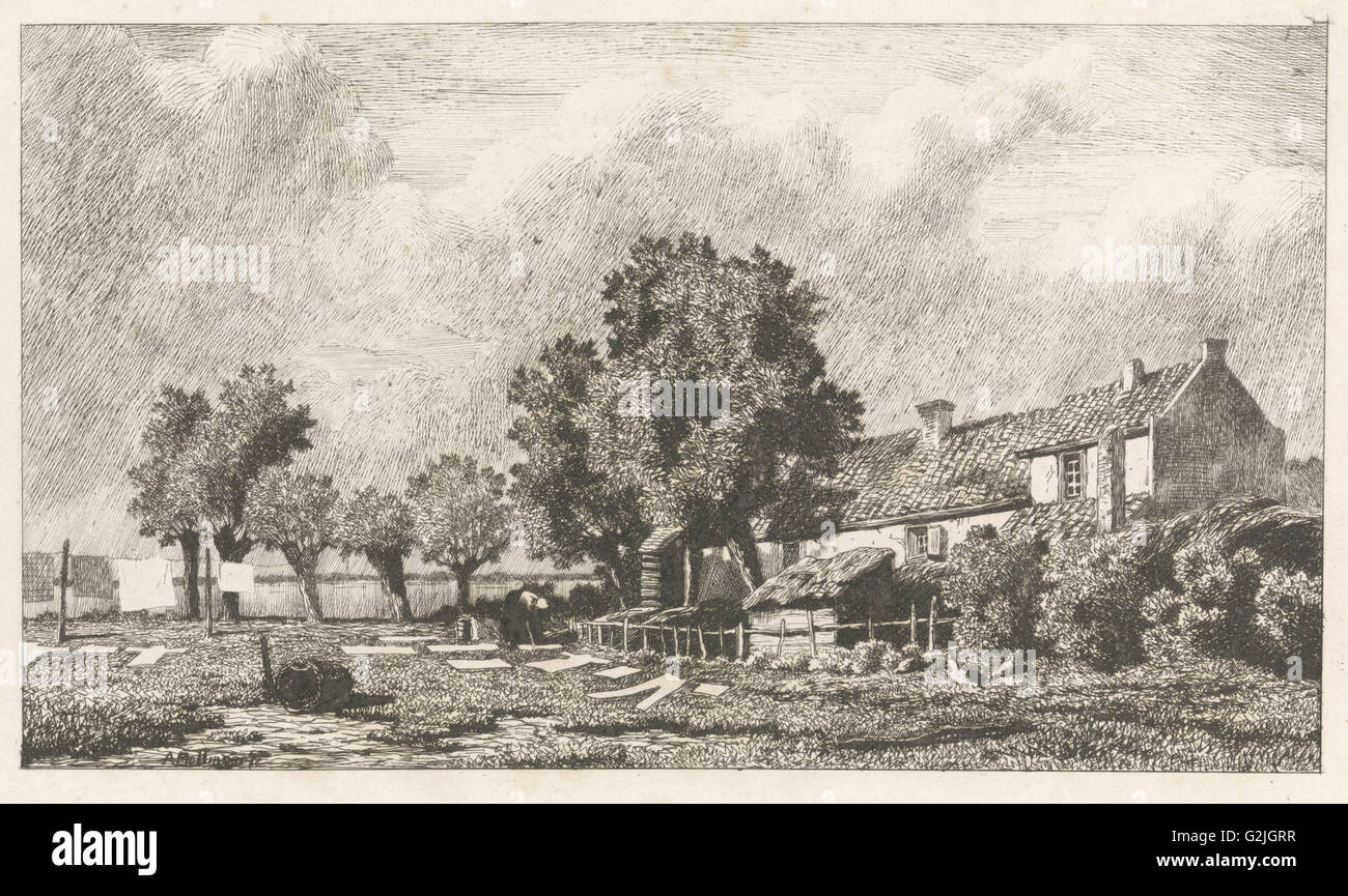 Bleekveld, Alexander Mollinger, 1846 - 1867 Stock Photo - Alamy