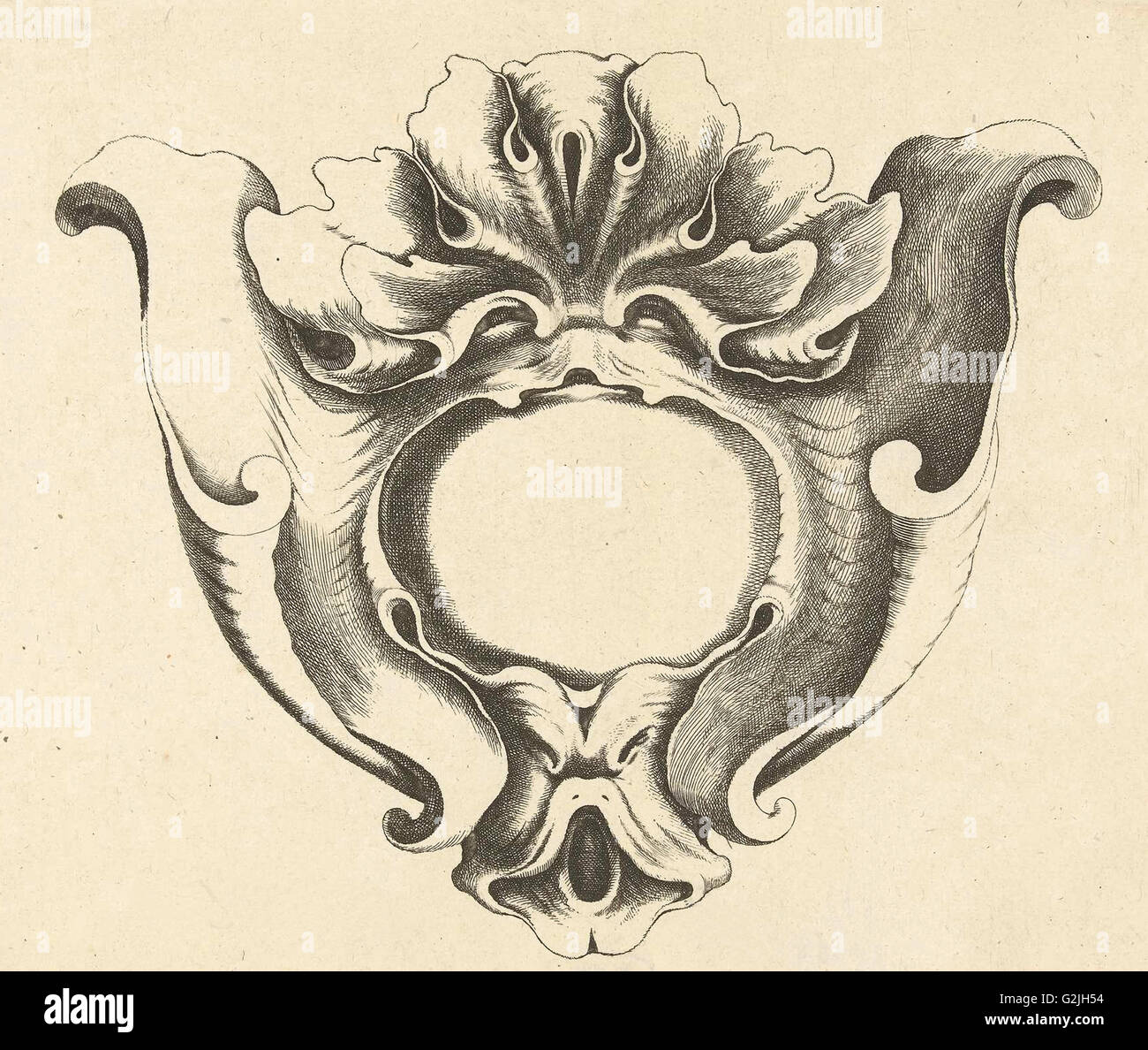 Main shaped cartouche, Jacob Lutma, Johannes Lutma (I), Frederik de Wit ...