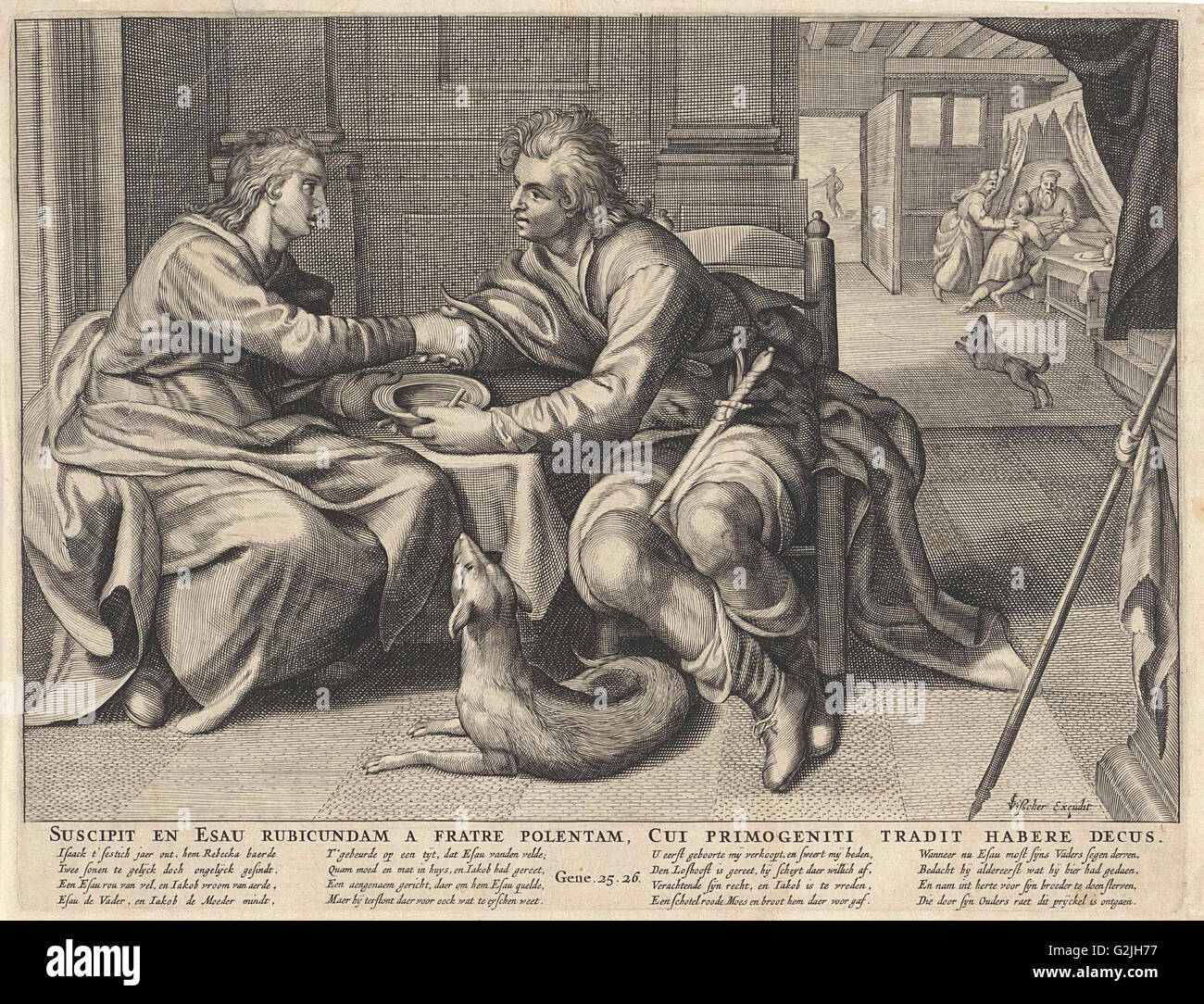 Esau sells his birthright to Jacob, Willem Isaacsz. van Swanenburg ...