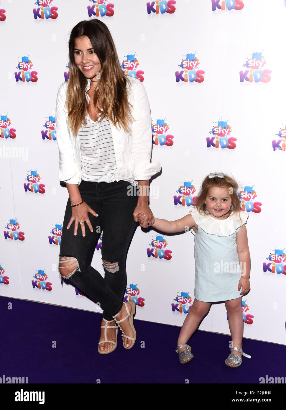 London, UK. Imogen Thomas and Ariana at The Sky Kids Cafe Launch Party ...