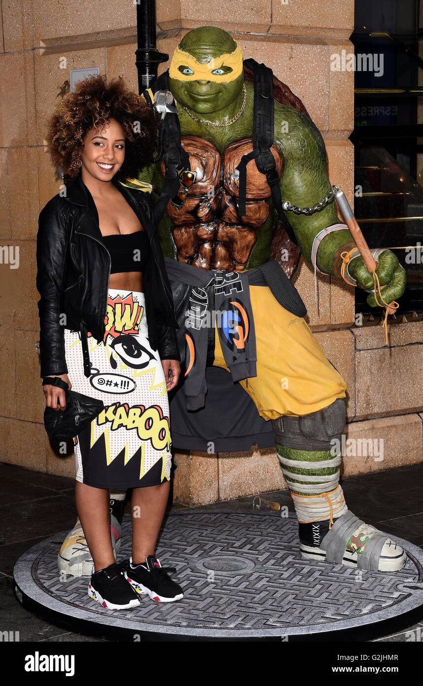 London, UK. Jade Avia at A VIP Screening of Teenage Mutant Ninja ...