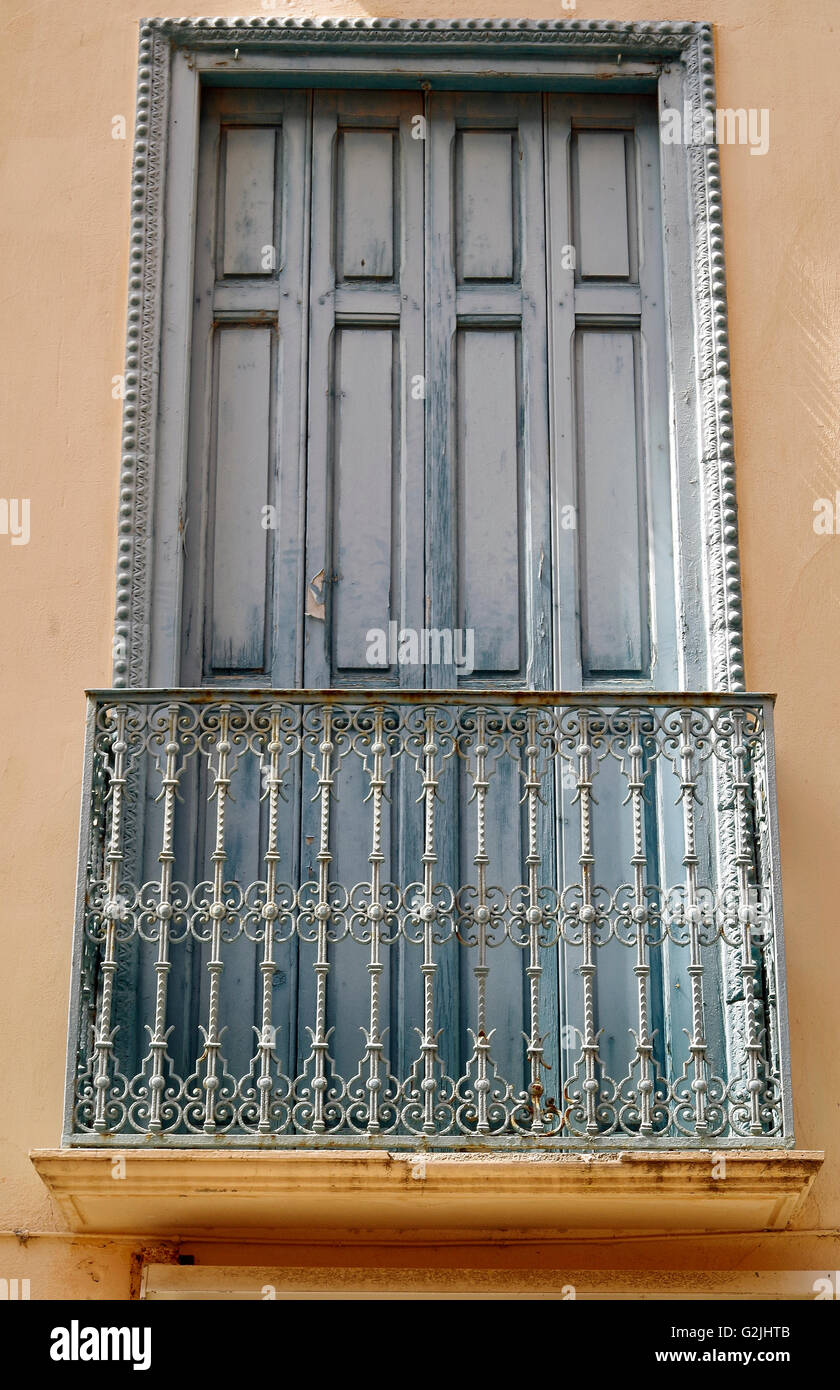 Tall wooden folding shutters hi-res stock photography and images - Alamy