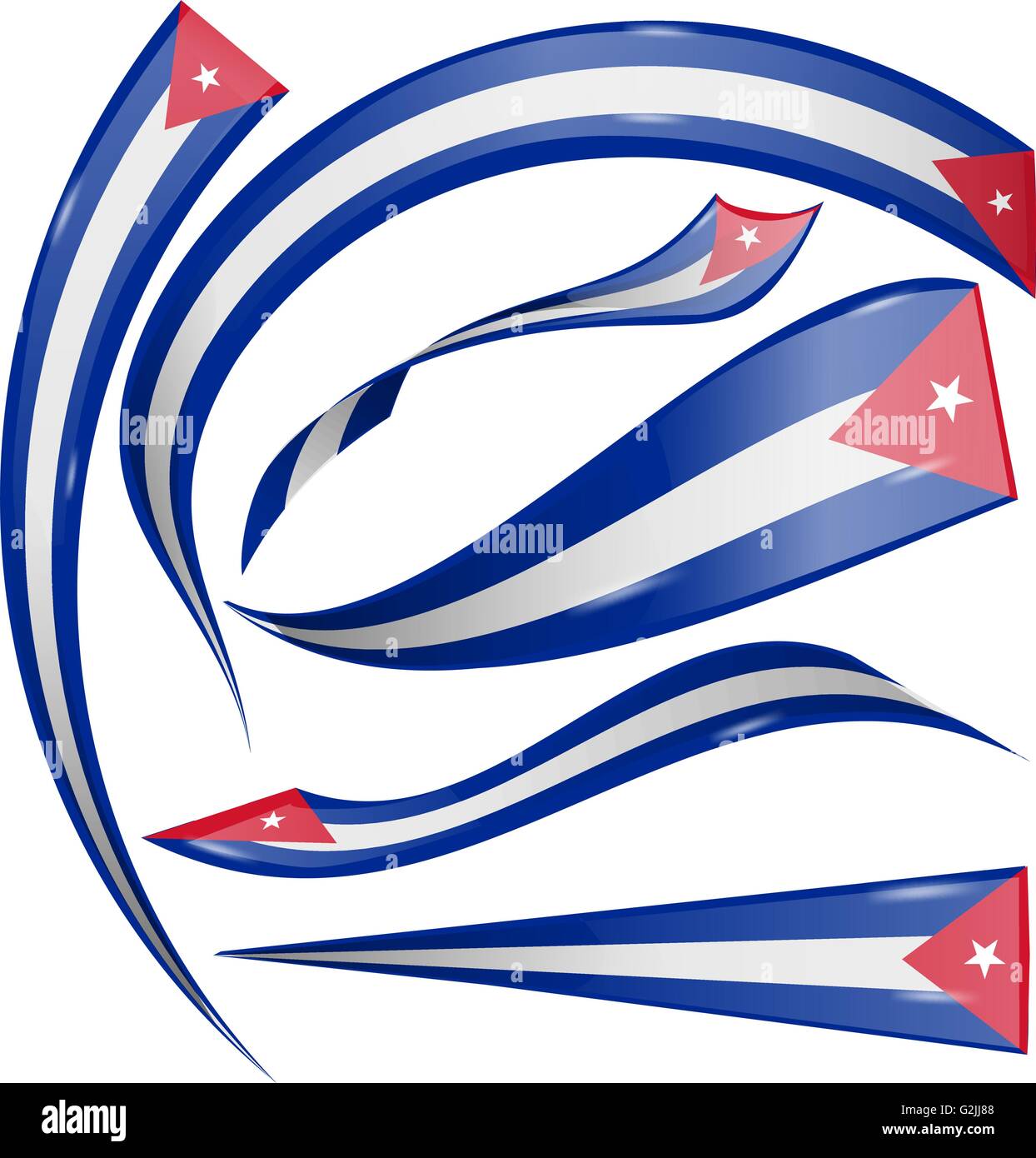 cuba flag set isolated on white background Stock Vector Image & Art - Alamy