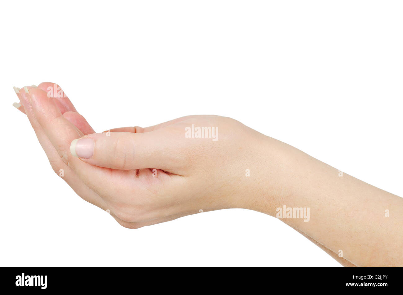 Isolated hand on white background Stock Photo - Alamy