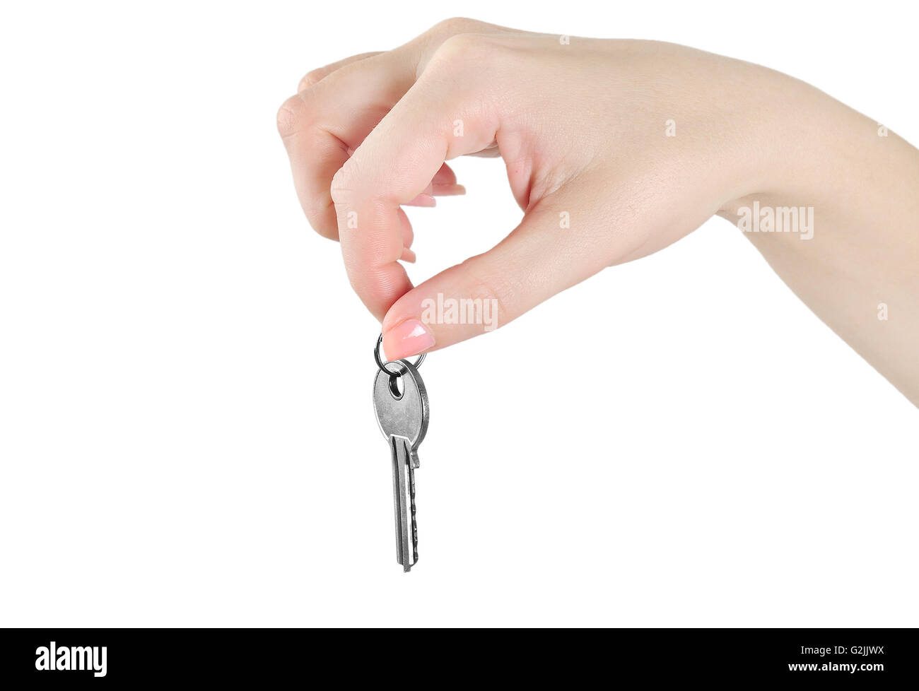 Isolated key on white background Stock Photo - Alamy