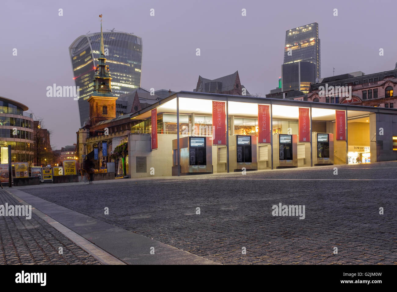 Tower Vault building and All Hallows by the Tower-the oldest church in ...