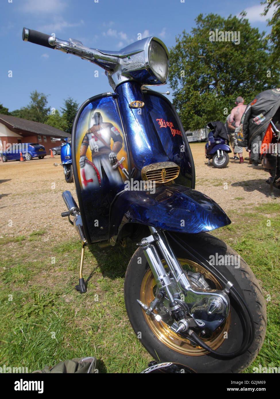 Vespas and Lambretta custom Scooters 1960s Stock Photo - Alamy