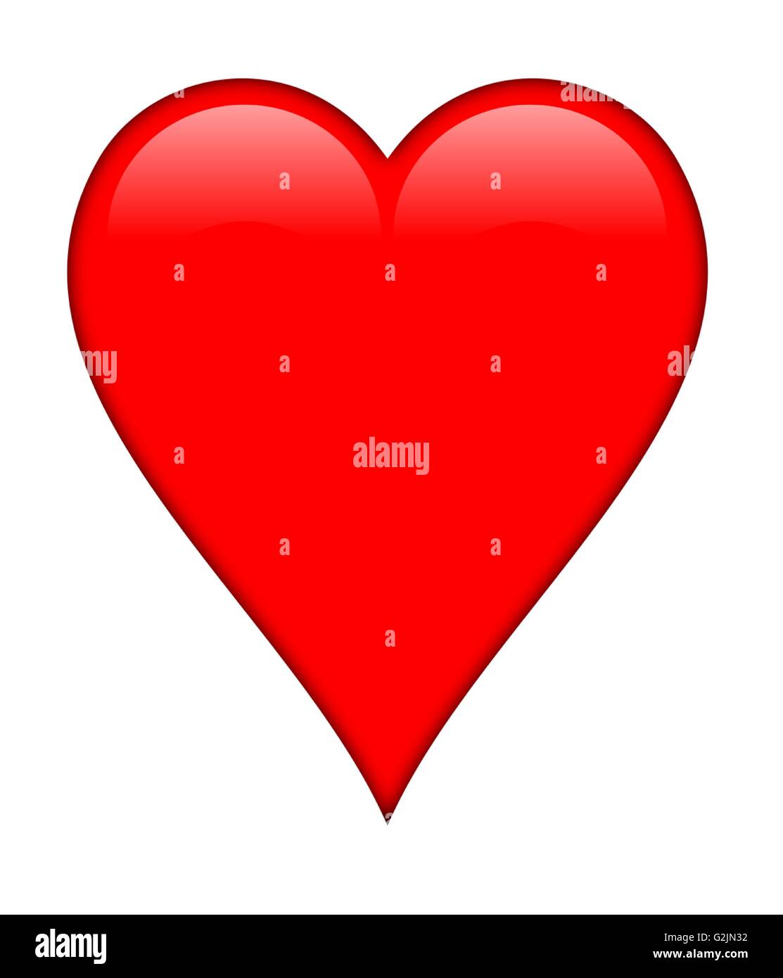 Red shiny heart, vector Stock Vector Image & Art - Alamy