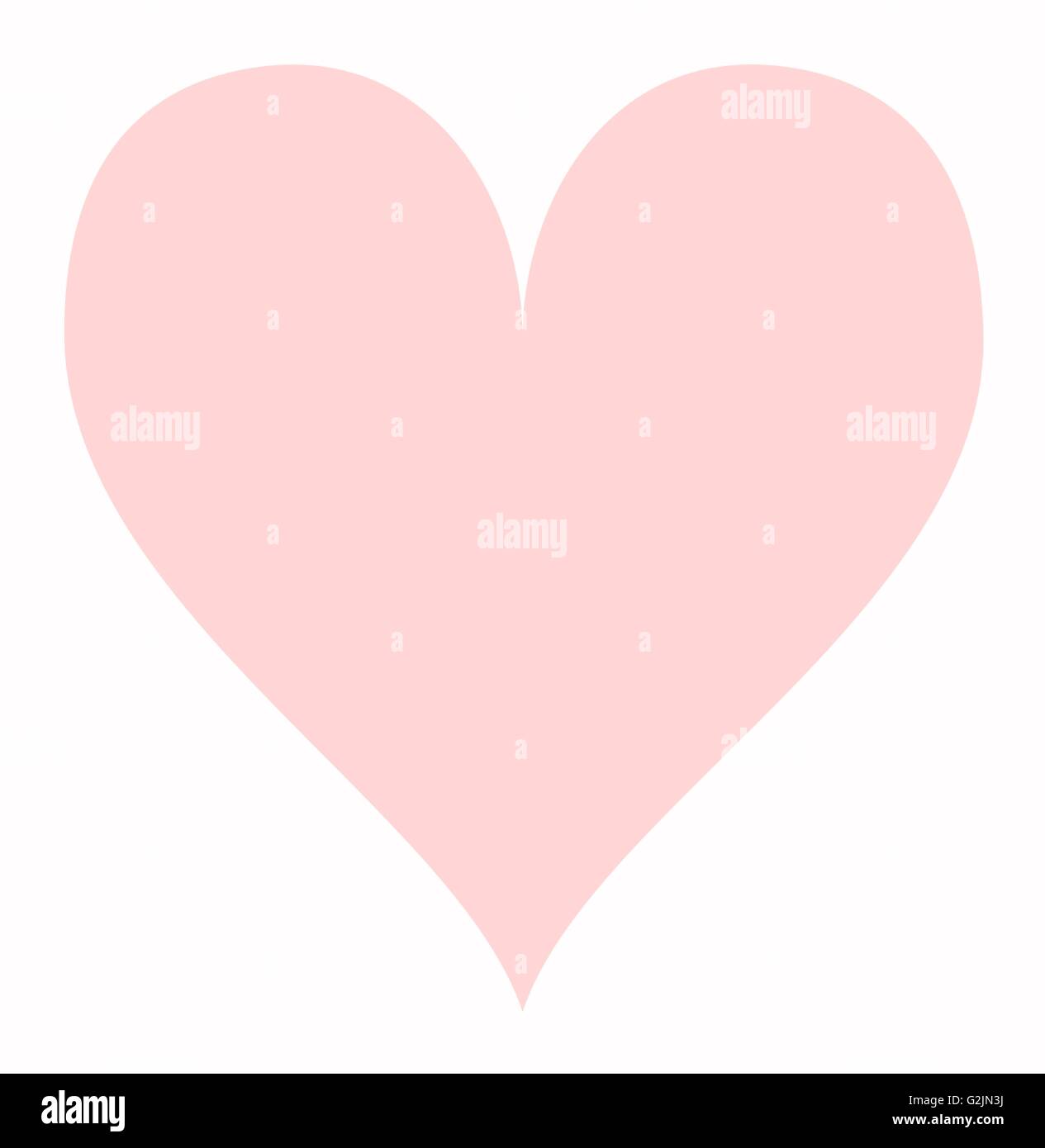 Simple red heart, isolated over a white background Stock Vector Image ...