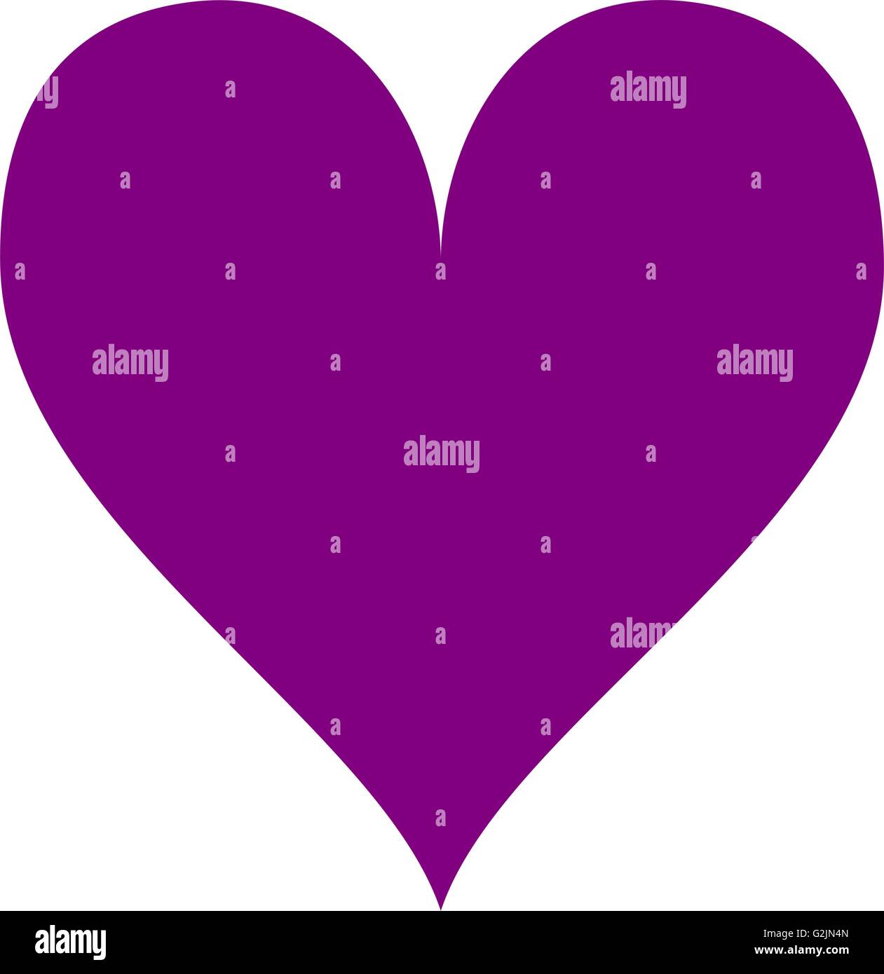 Purple heart on red Stock Vector Images - Alamy