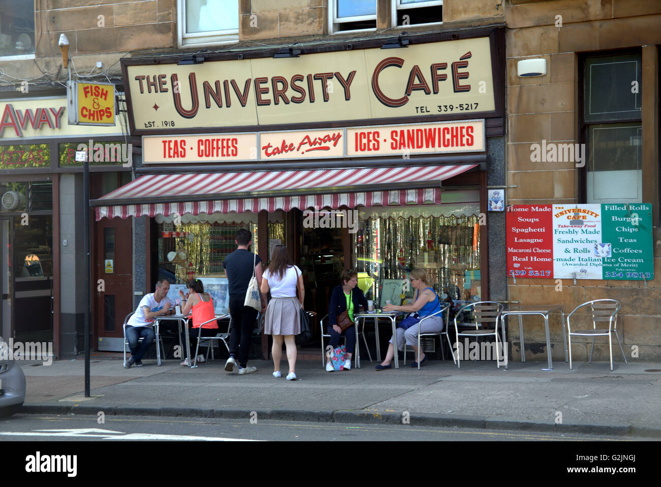 University cafe glasgow hi-res stock photography and images - Alamy