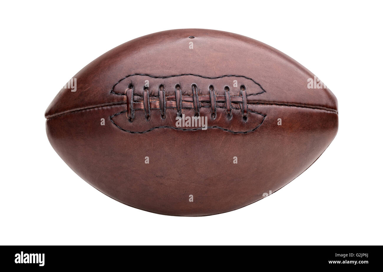 vintage american football ball isolated on white Stock Photo - Alamy