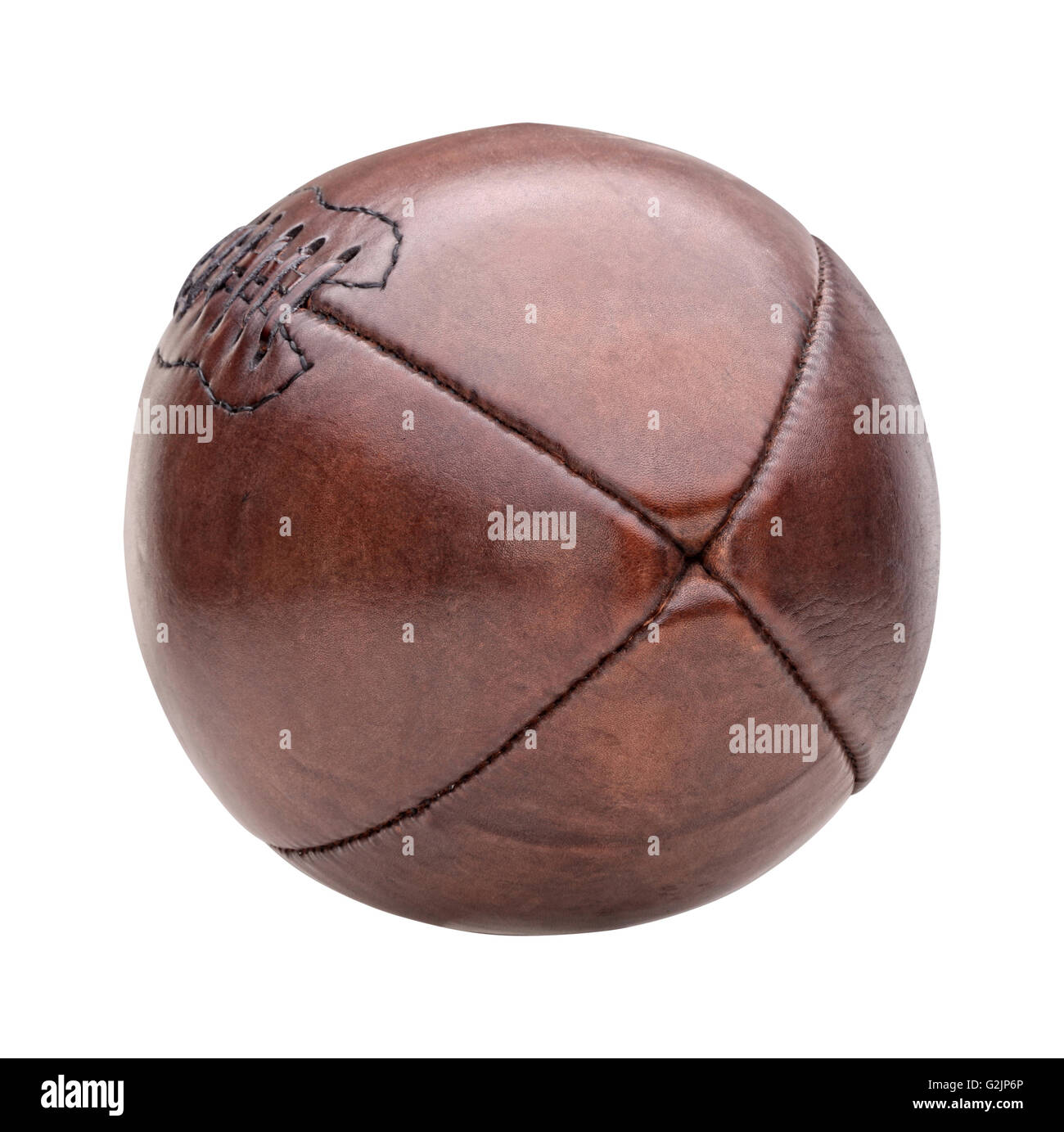 vintage american football ball isolated on white Stock Photo - Alamy