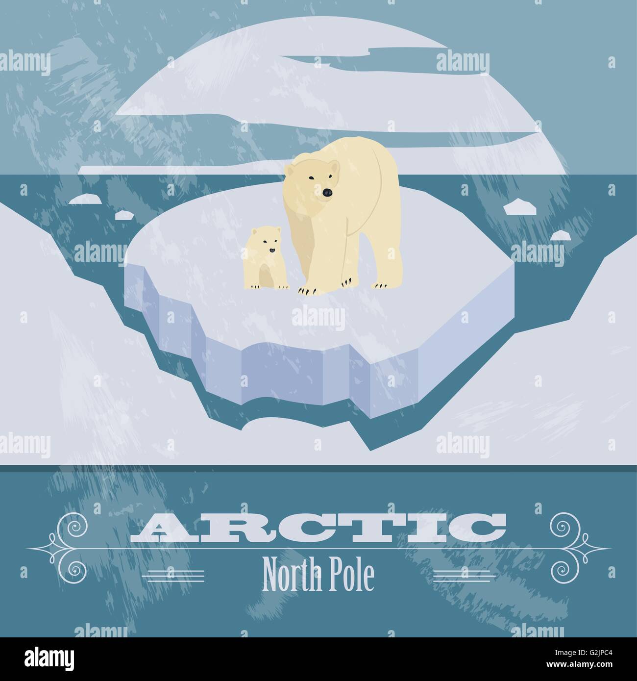 North pole Stock Vector Images - Alamy