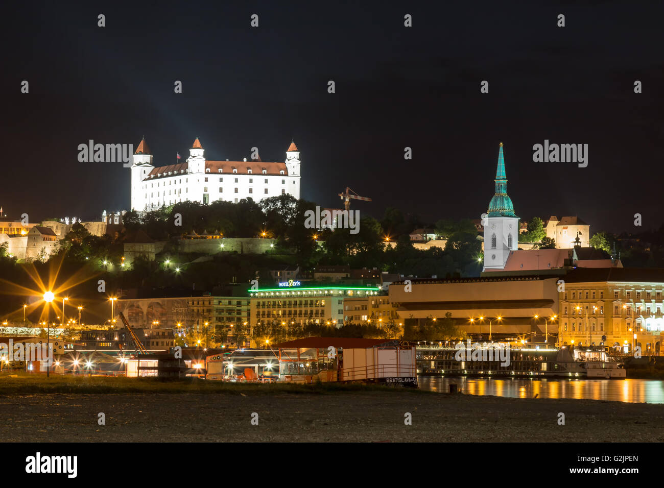Bratislava architecture night hi-res stock photography and images - Alamy