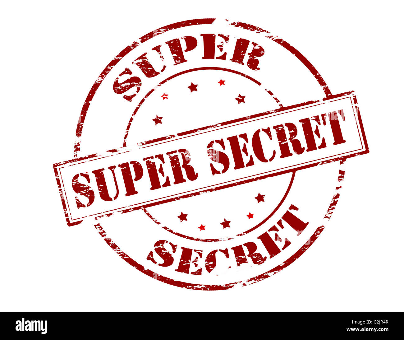 Rubber stamp with text super secret inside, vector illustration Stock ...