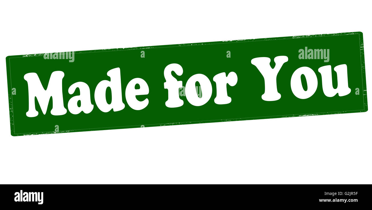Rubber stamp with text made for you inside, vector illustration Stock ...