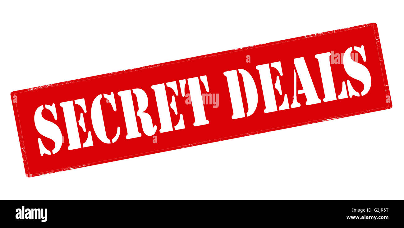 Rubber stamp with text secret deals inside, vector illustration Stock ...
