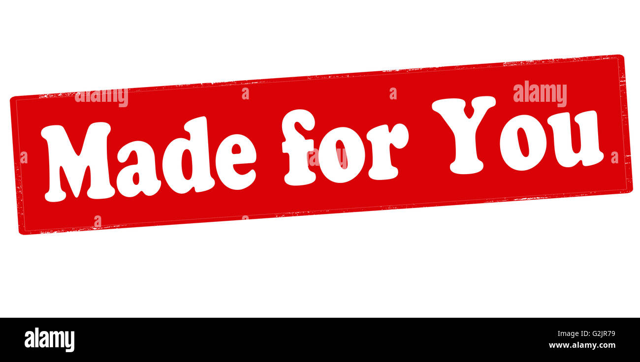 Rubber stamp with text made for you inside, vector illustration Stock ...