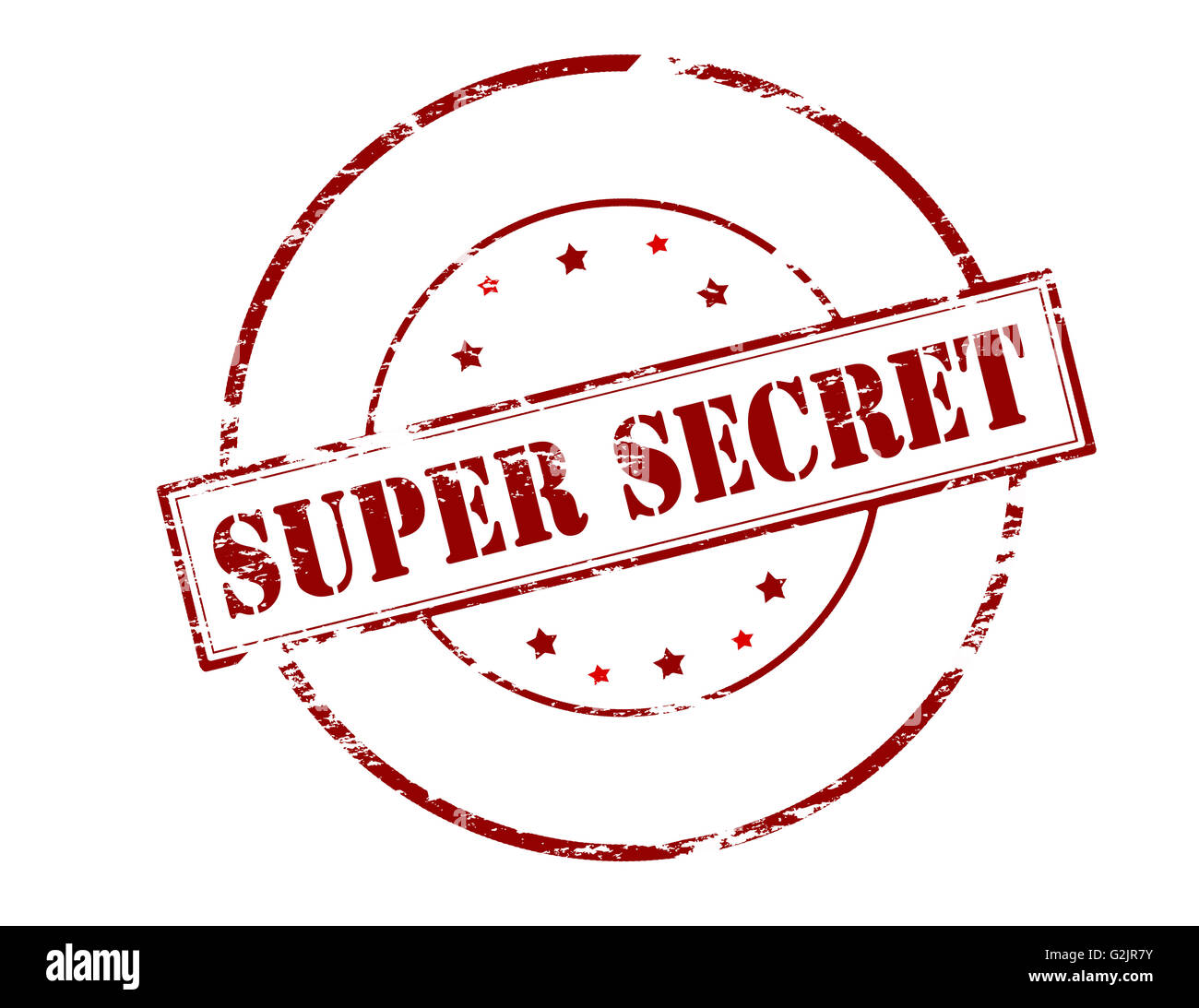 Rubber stamp with text super secret inside, vector illustration Stock ...