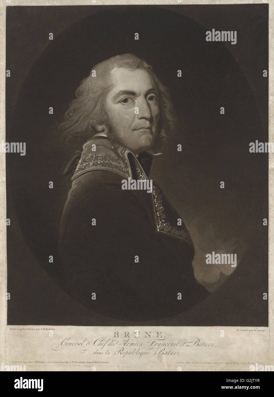 Portrait of Guillaume Marie-Anne Brune, Charles Howard Hodges, 1788 ...