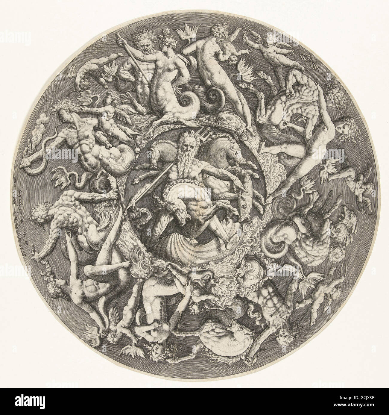 The kingdom of Neptune, Jacob de Gheyn Jacob II, Hendrick Goltzius ...