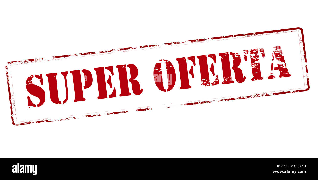 Rubber stamp with text super offer inside, vector illustration Stock ...