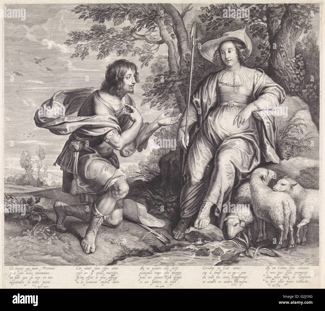 Coridon and Sylvia, Jacob Neefs, 1620 - 1680 Stock Photo - Alamy
