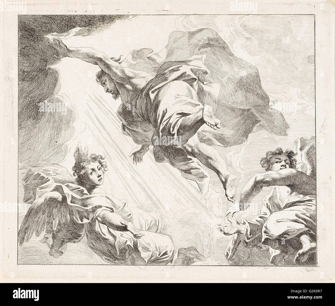 Ascension of Christ, print maker: Jacob de Wit, Peter Paul Rubens, 1705 ...