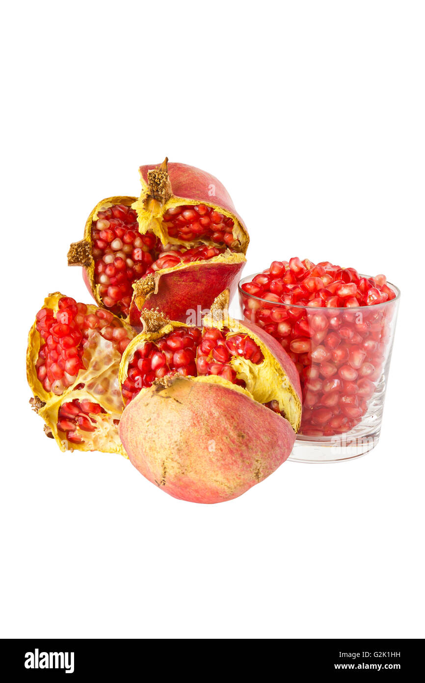 Ripe broken pomegranate fruit hi-res stock photography and images - Alamy