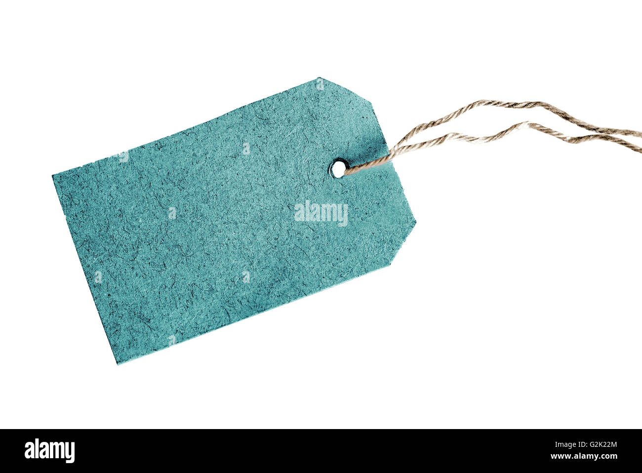 Isolated empty tag on white background Stock Photo - Alamy
