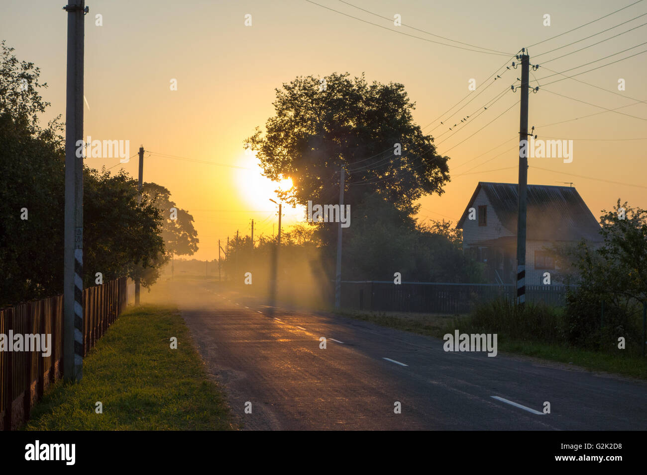 Sunset village hi-res stock photography and images - Alamy