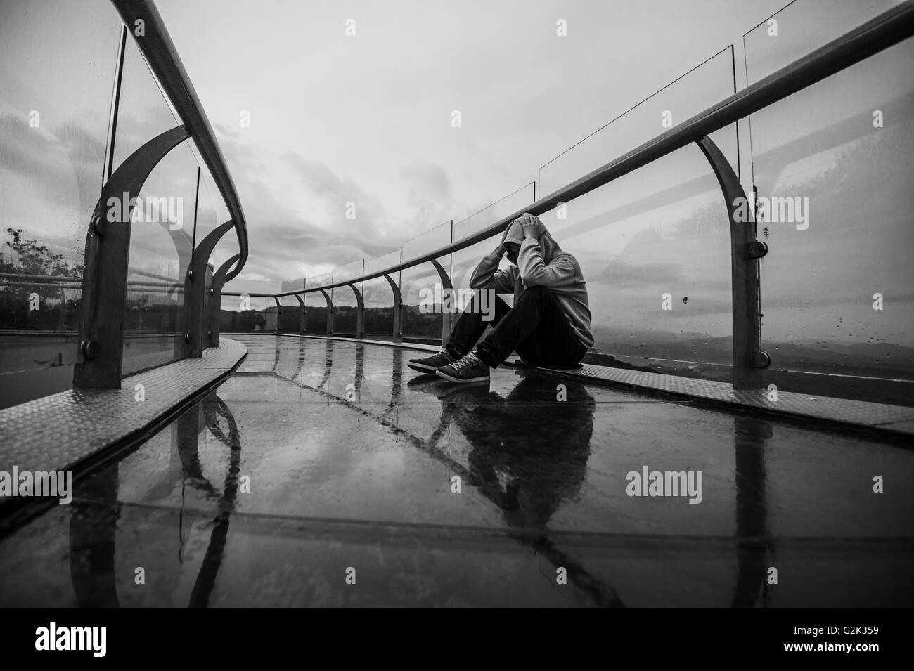 Sitting crisis Black and White Stock Photos & Images - Alamy