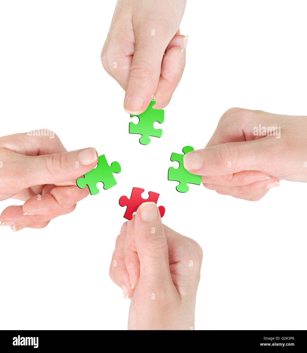 Isolated hand with puzzle on background Stock Photo - Alamy