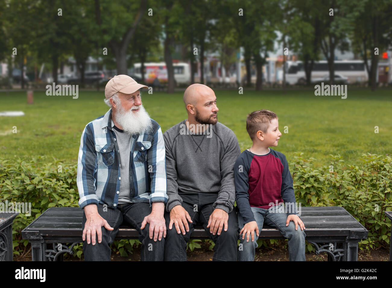 Father son portrait similarity hi-res stock photography and images - Alamy