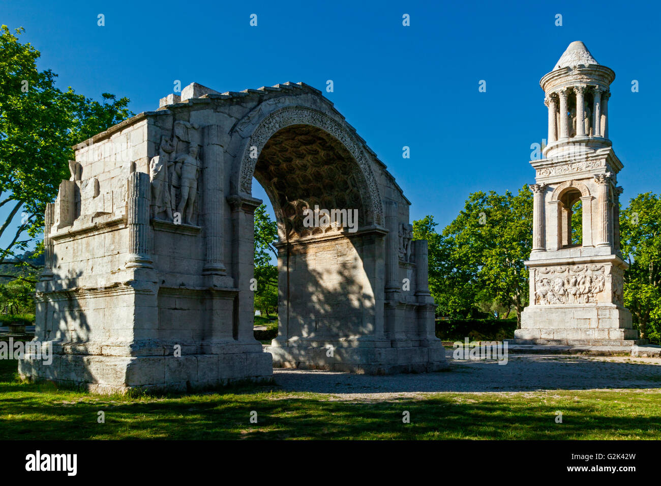 Glanum, Roman ruins at Saint Remy de Provence, Bouches du Rhone ...
