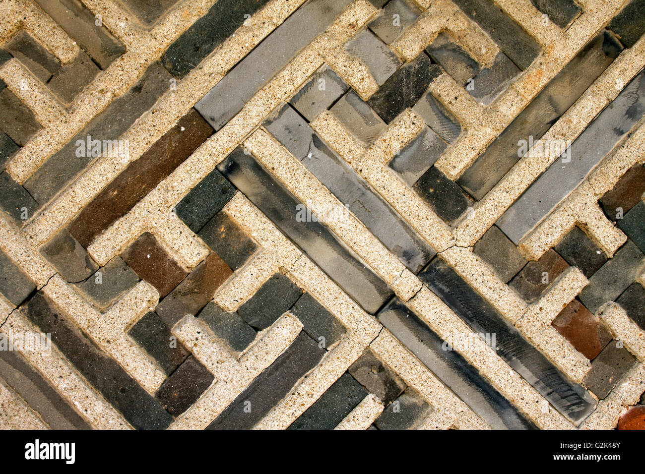 Texture of traditional korea brick wall Stock Photo - Alamy