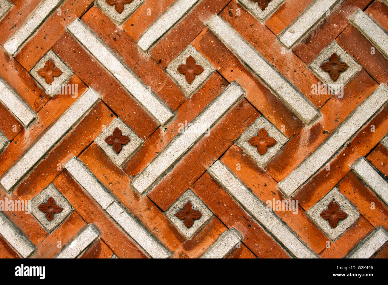 Texture of traditional korea brick wall Stock Photo - Alamy
